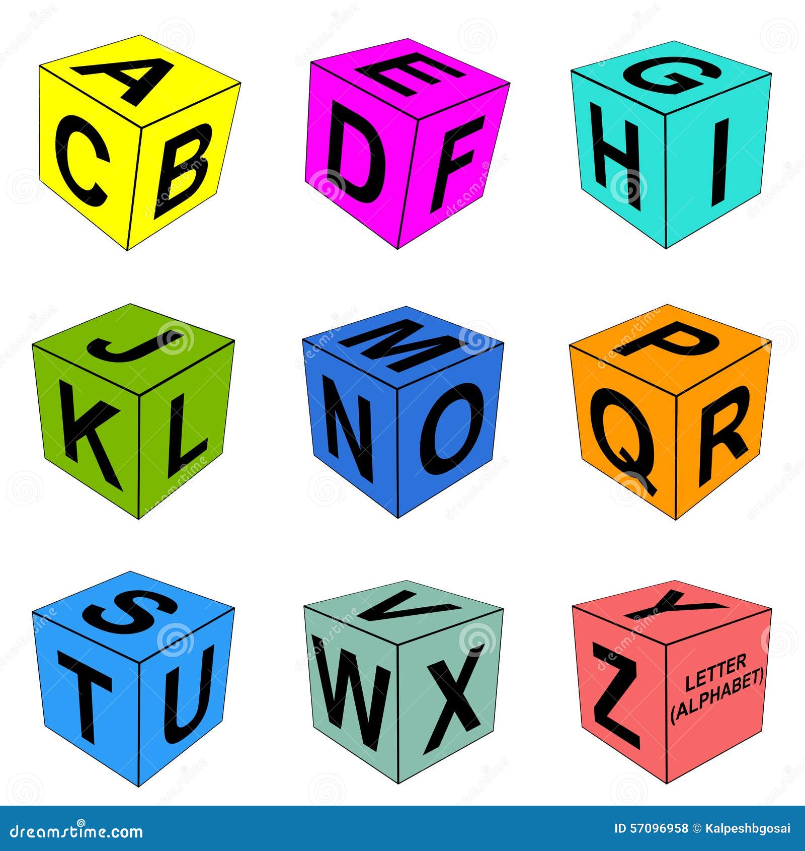 Matrices De Lettre D'alphabet Illustration Stock - Illustration du ...