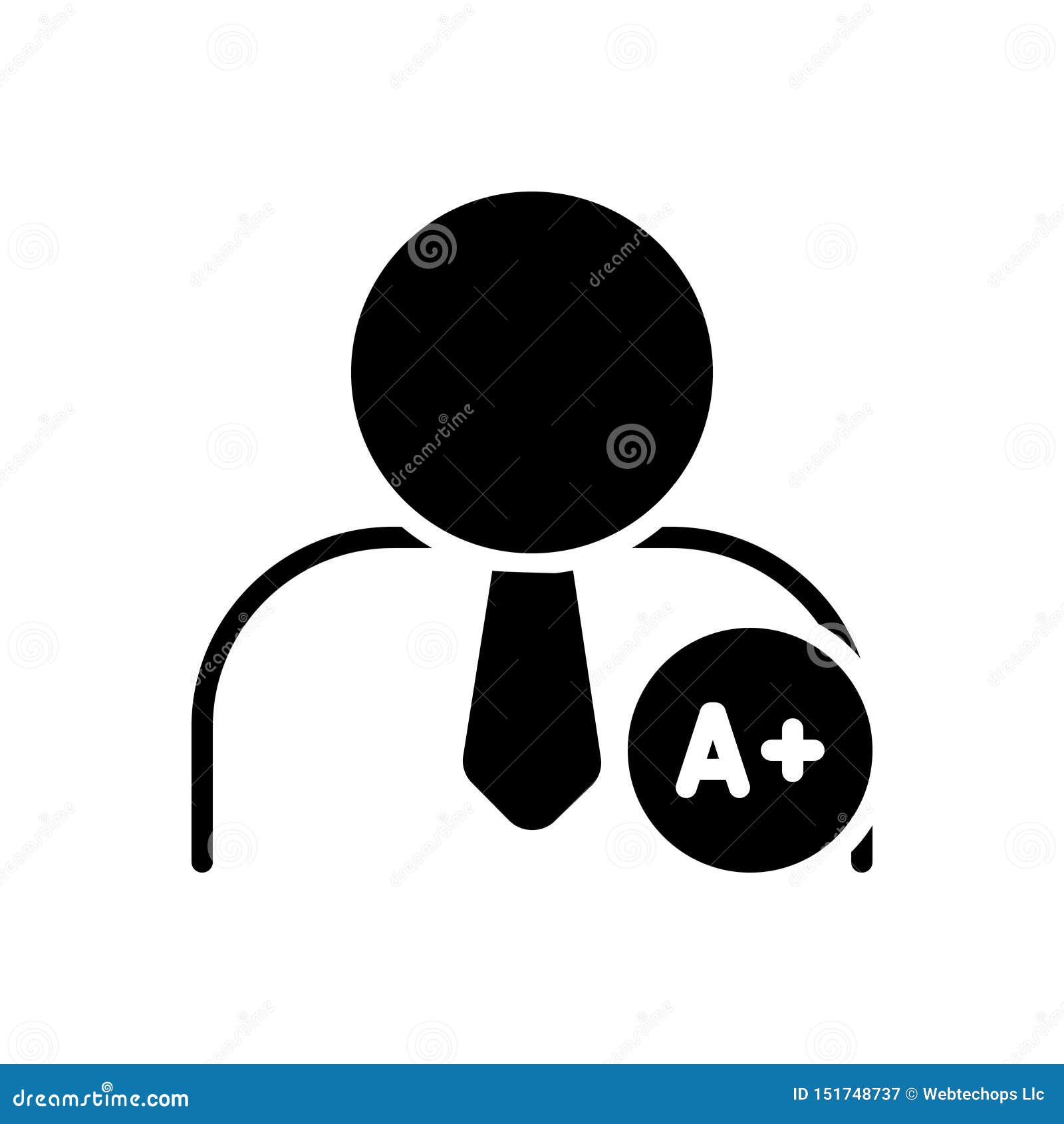 Black Solid Icon for Matriculate, Add and People Stock Illustration ...