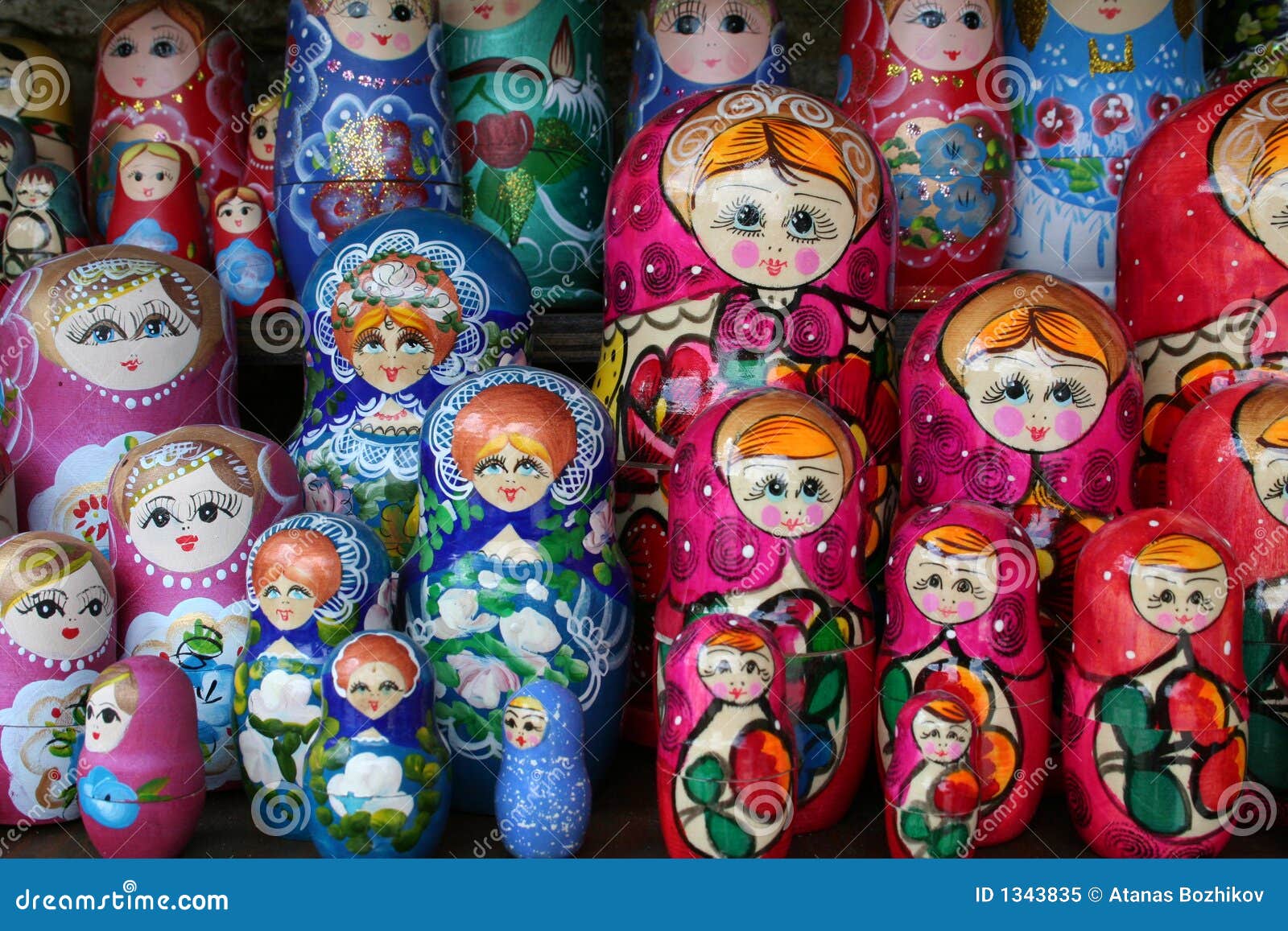 Matrioshka stock image. Image of russian, moscow, girl - 1343835