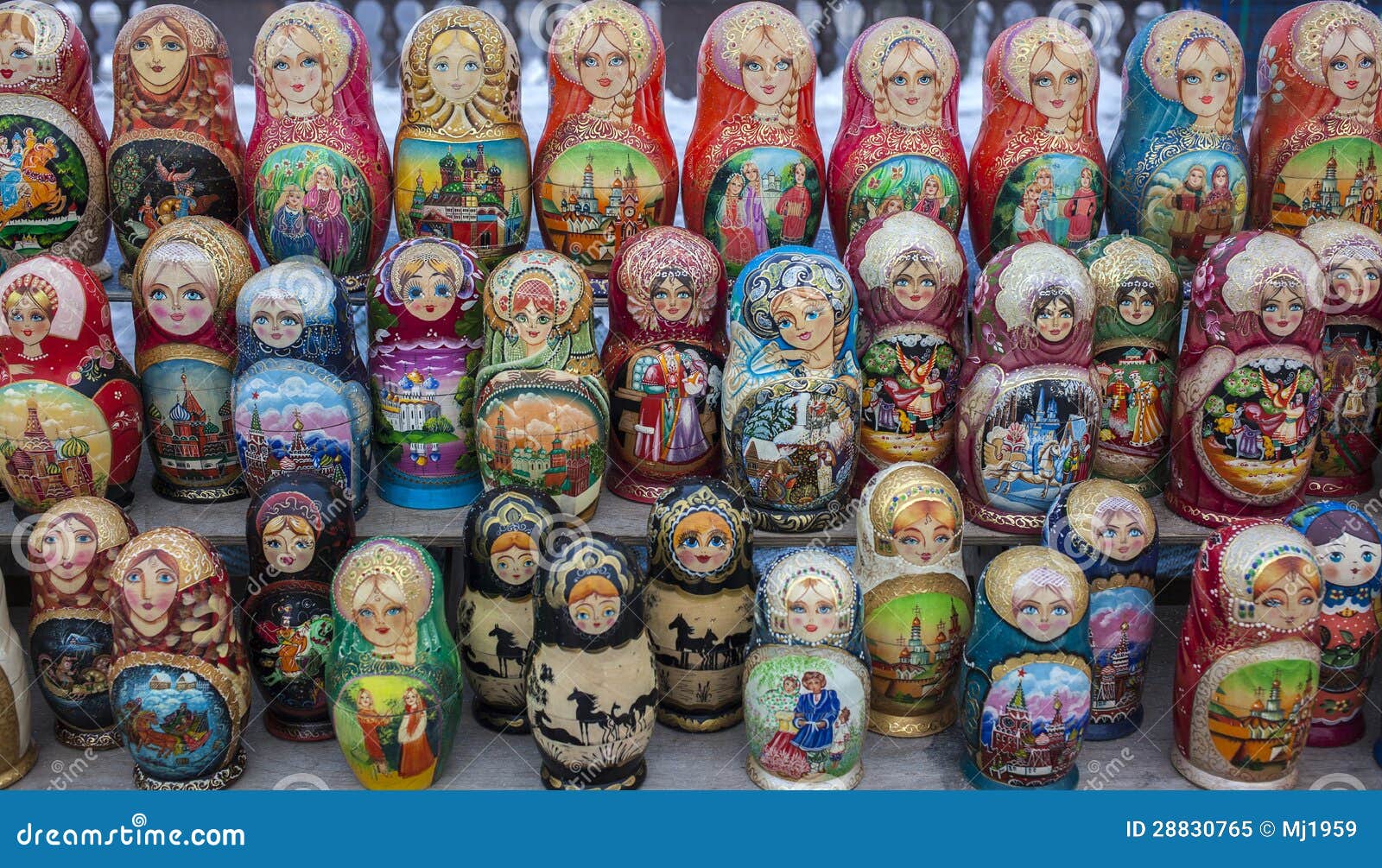 Matrioshka stock image. Image of craft, figure, cultural - 28830765
