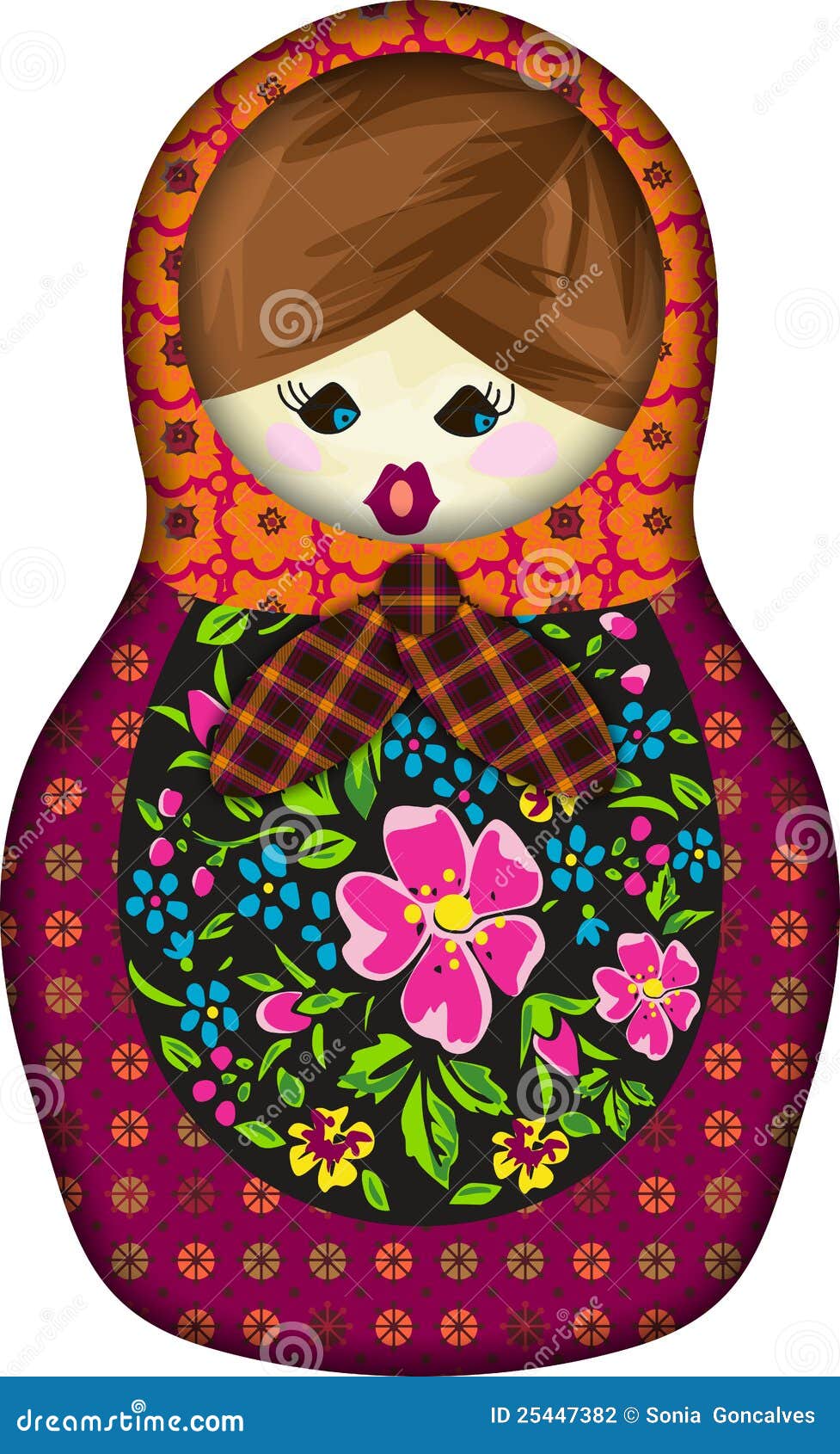 Matrioska. Russian Culture Doll. Vector Illustration | CartoonDealer ...