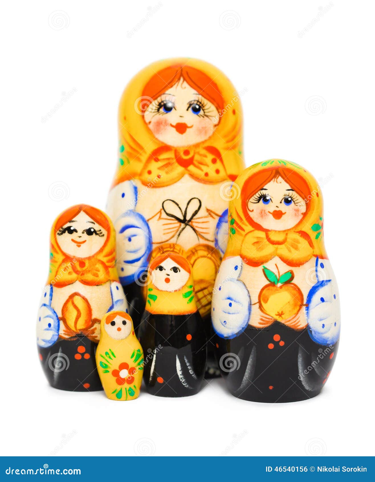 Matrioska Russo Del Giocattolo Fotografia Stock - Immagine di madre ...