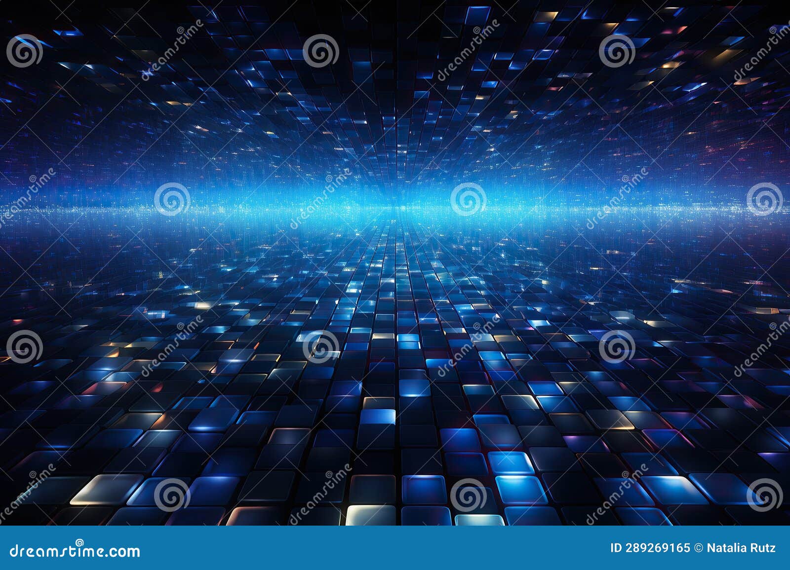 Matrix Abstract Background With Binary Numbers. Futuristic Background ...