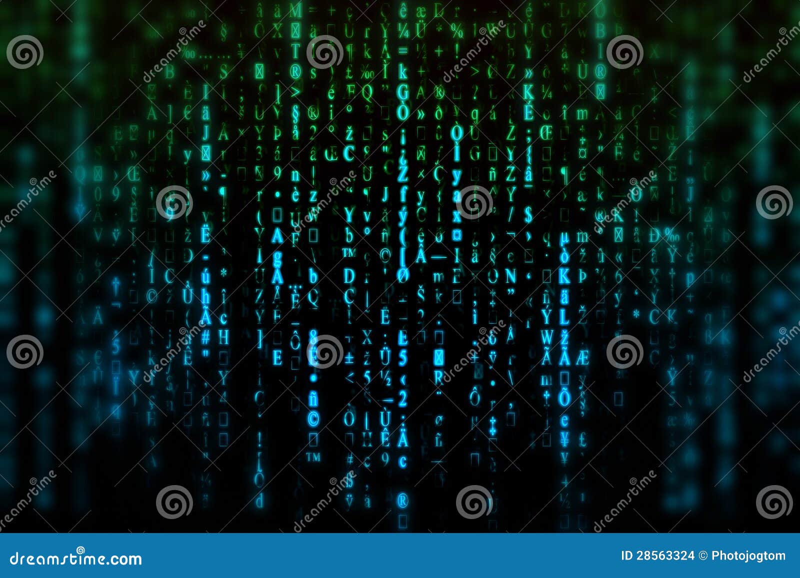 Matrix Background stock photo. Image of blur, glow, danger - 28563324