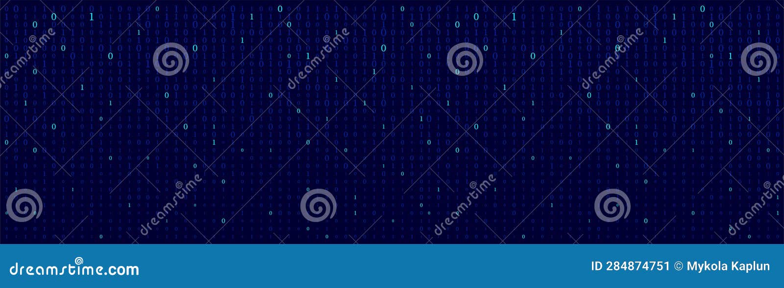 Matrix Background. Cyber Security with Binary Code. Rapidly Falling ...