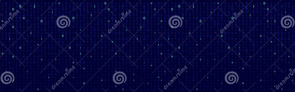 Matrix Background. Cyber Security with Binary Code. Rapidly Falling ...