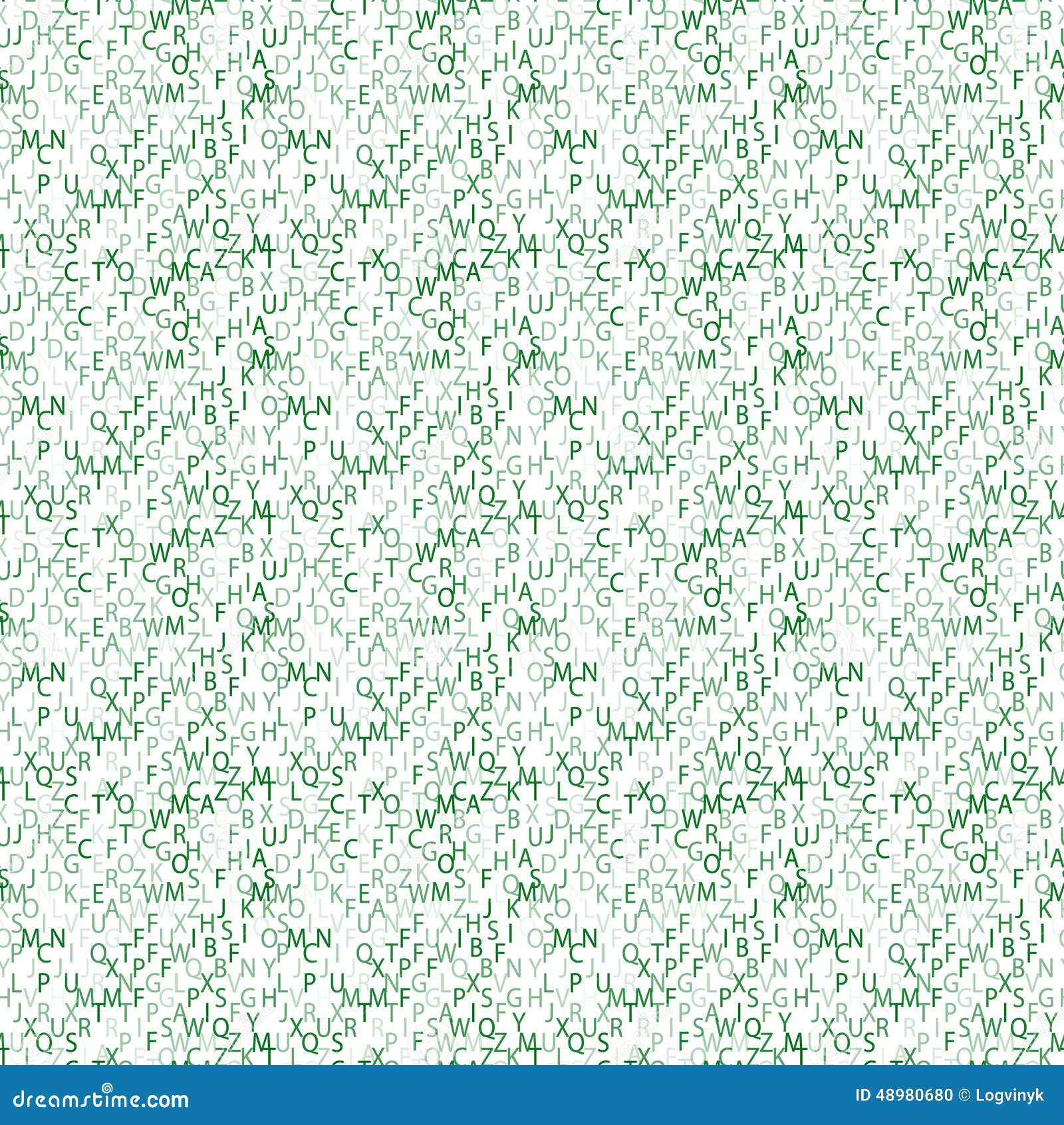 Matrix Background With The Green Symbols. Seamless Vector Illustration ...