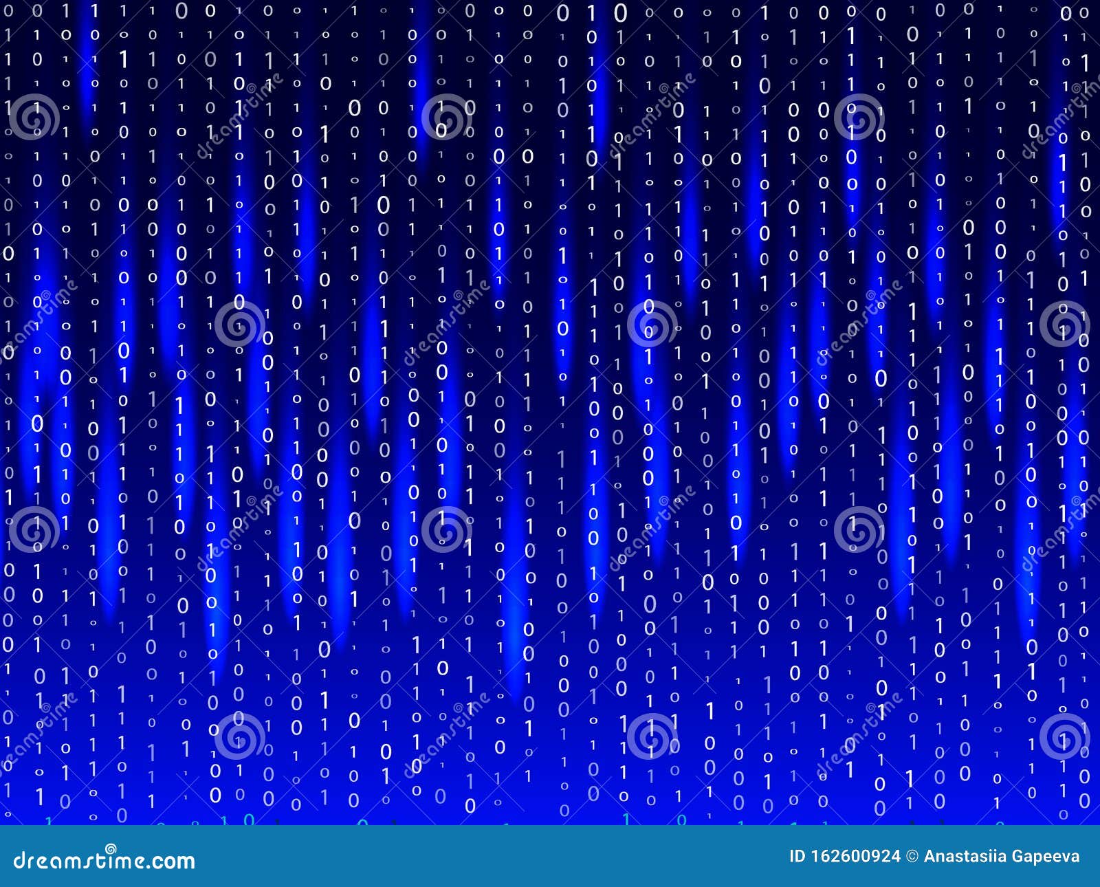 Matrix Background. Vector Illustration for Banner Stock Illustration ...