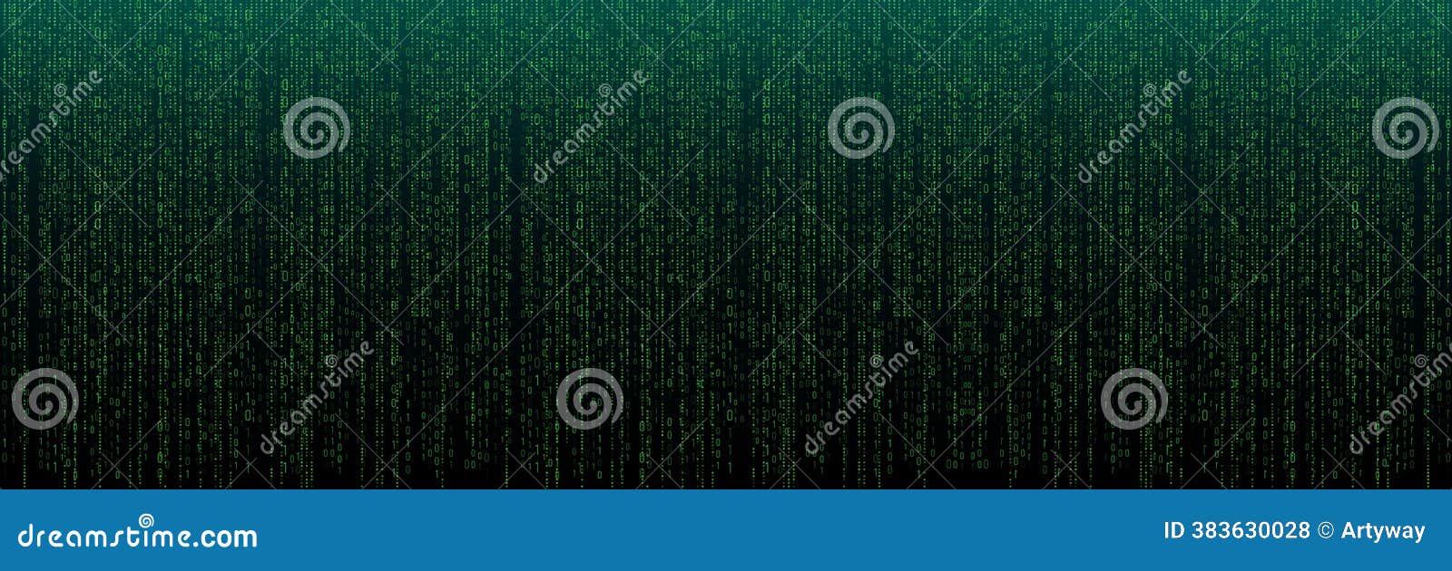 Matrix Of Binary Numbers. Sci-fi Background. Binary Computer Code ...