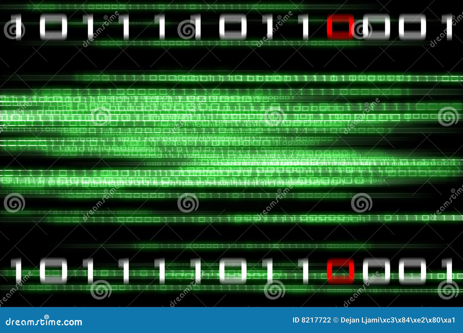 Matrix Binary Numbers Background Stock Illustration - Illustration of ...