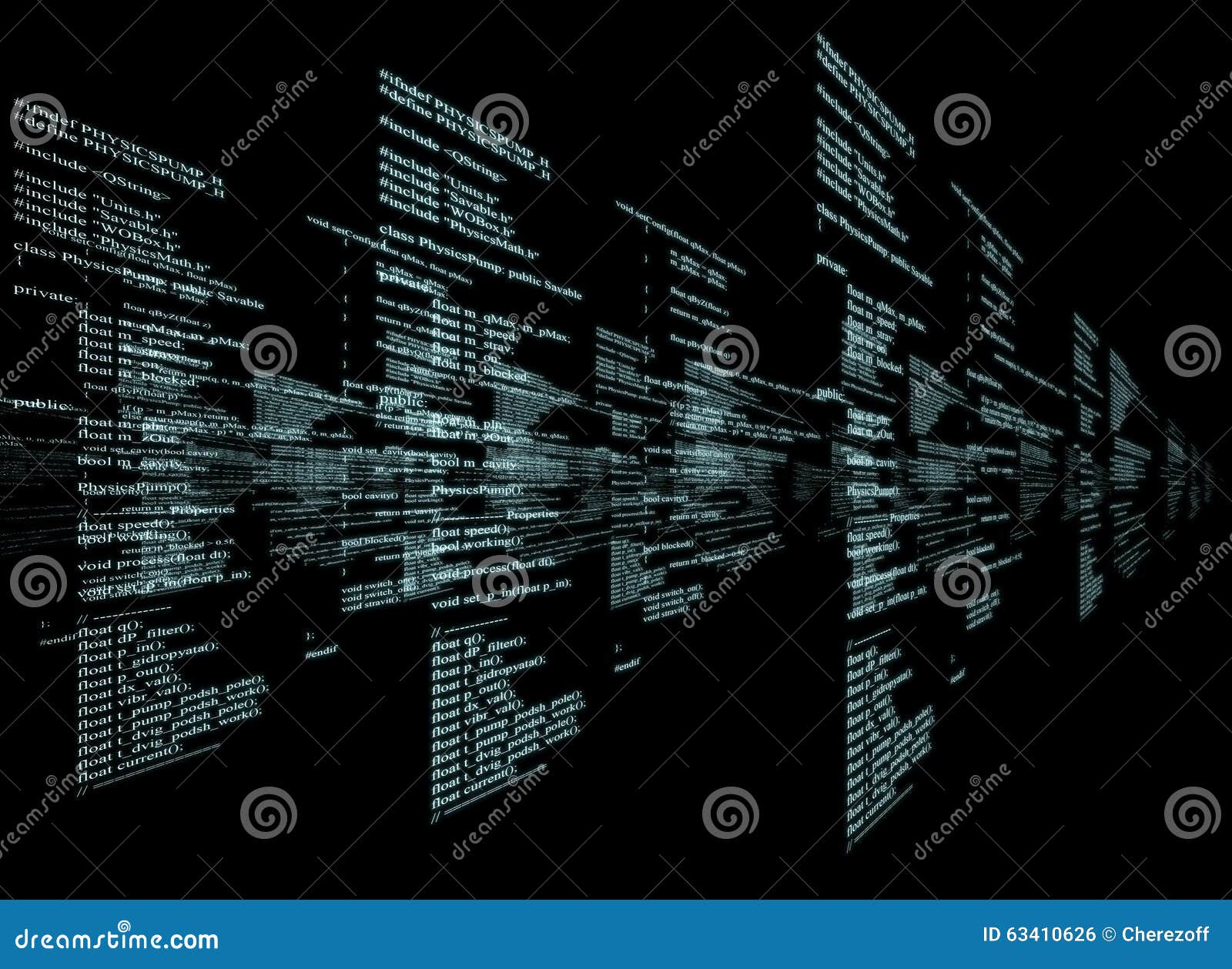 Matrix on black background stock photo. Image of internet - 63410626