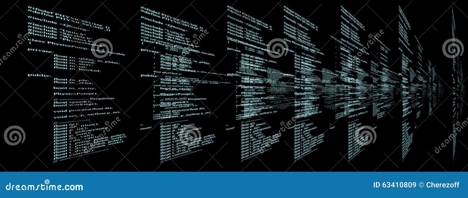 Matrix on black background stock illustration. Illustration of abstract ...