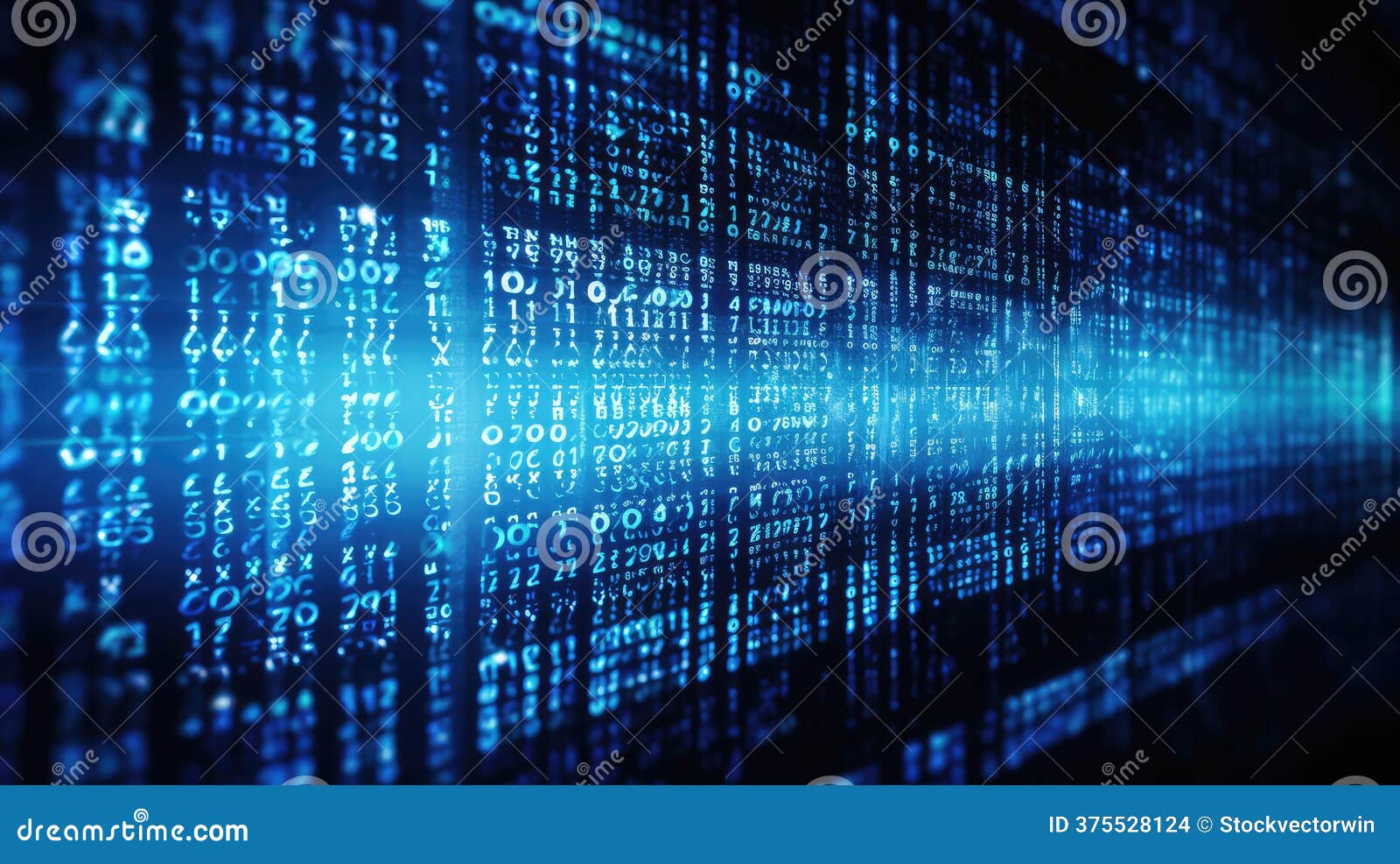 Matrix Blue Technology Backgrounds Royalty-Free Cartoon | CartoonDealer ...