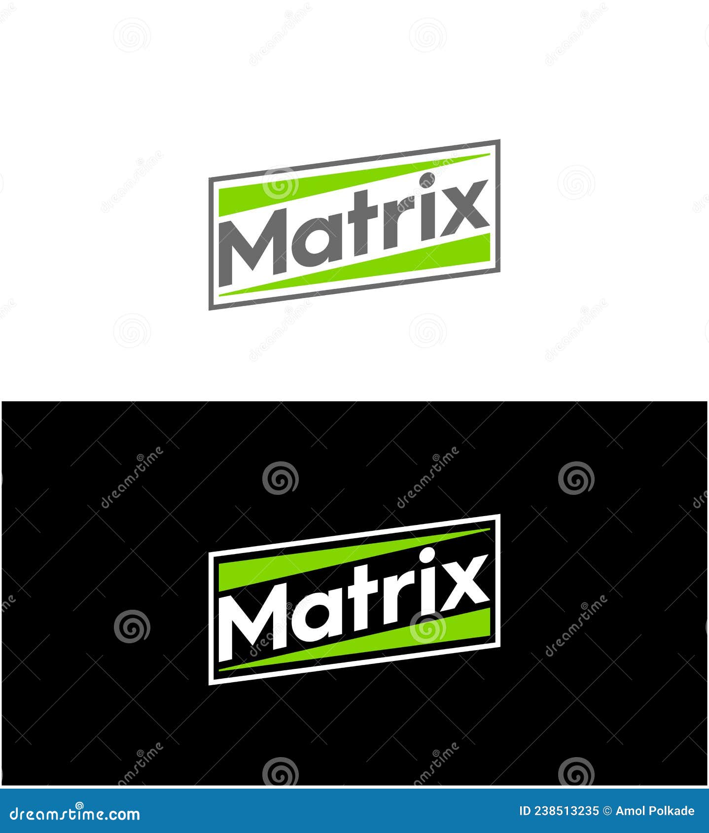 Matrix Brand Logo. Matrix Typography Monogram Stock Vector ...