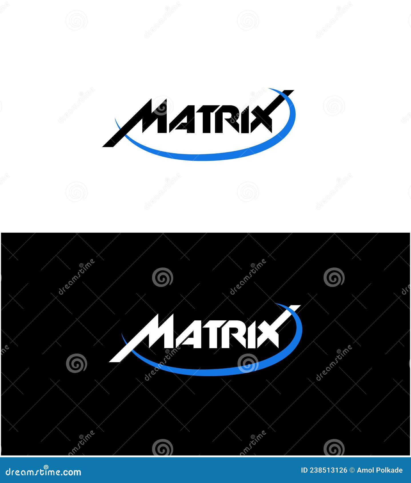 Matrix Brand Logo. Matrix Typography Vector Logo Stock Vector ...