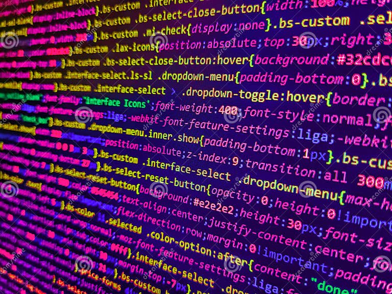 Matrix Byte of Binary Data Rian Code Running Abstract Background in Dark Blue Digital Style ...