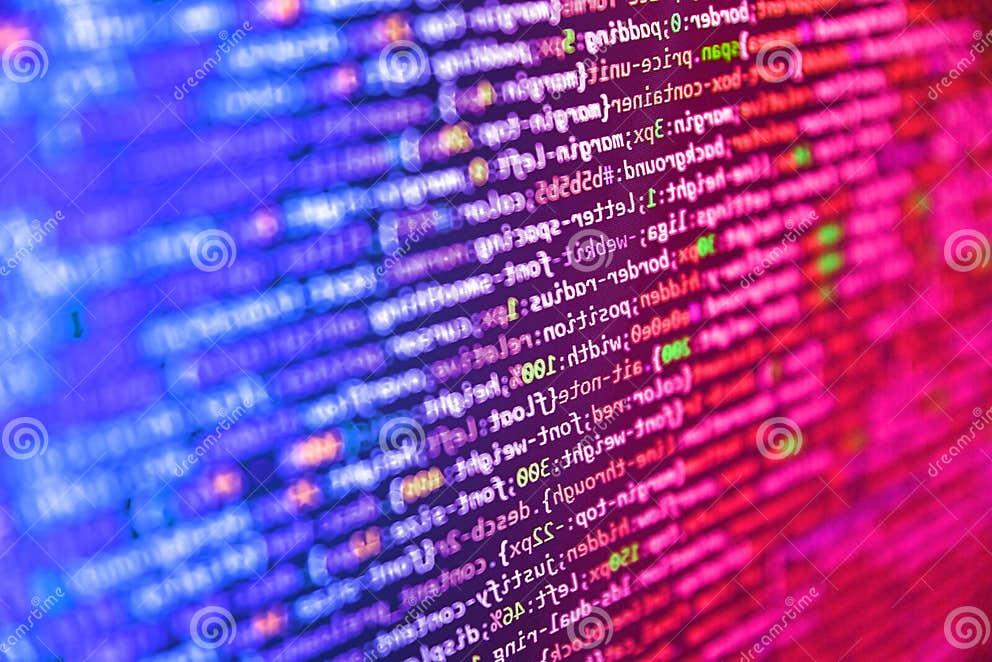 Matrix Byte of Binary Data Rian Code Running Abstract Background in Dark Blue Digital Style ...