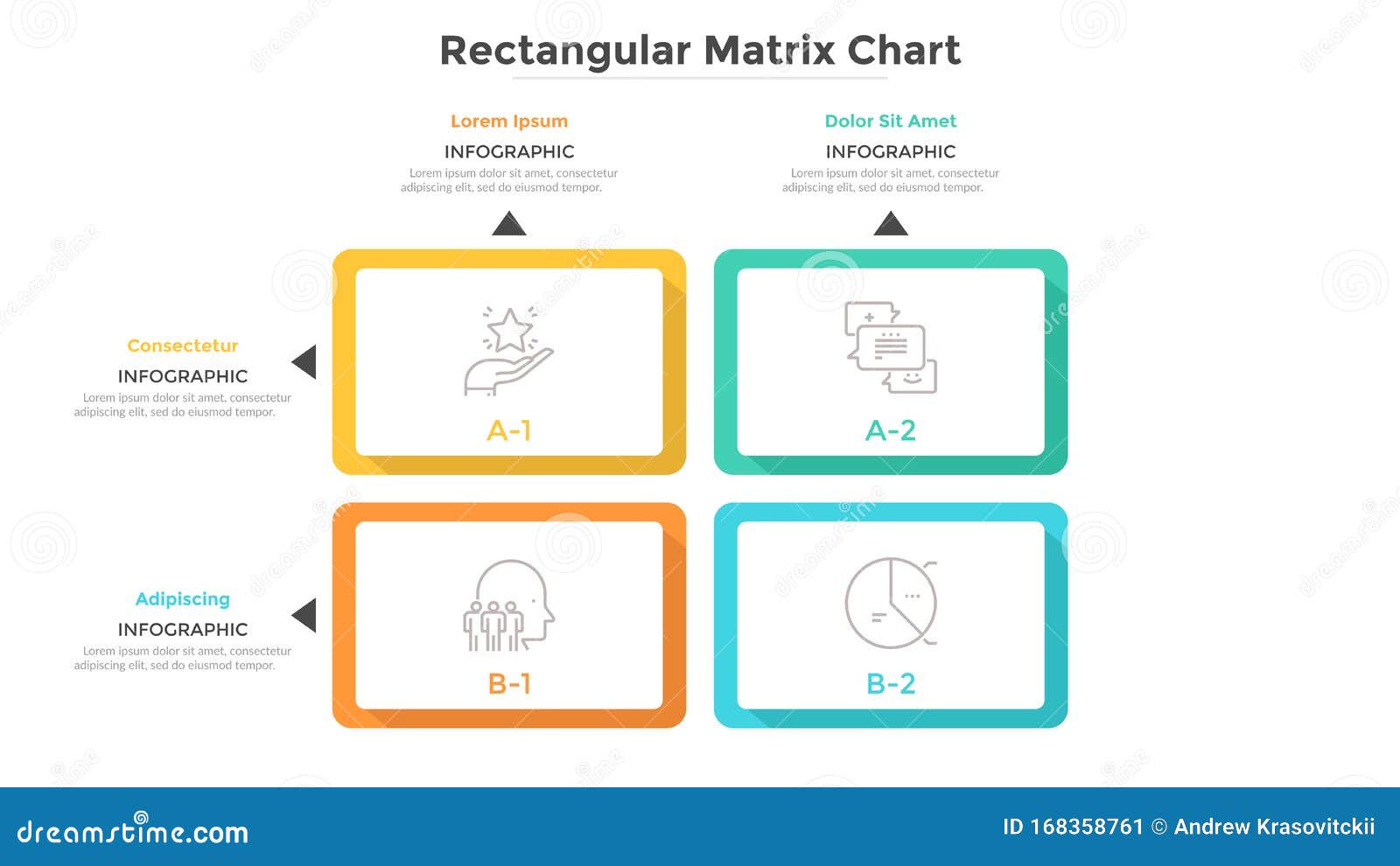 Modern Infographic Template Stock Vector - Illustration of letter ...