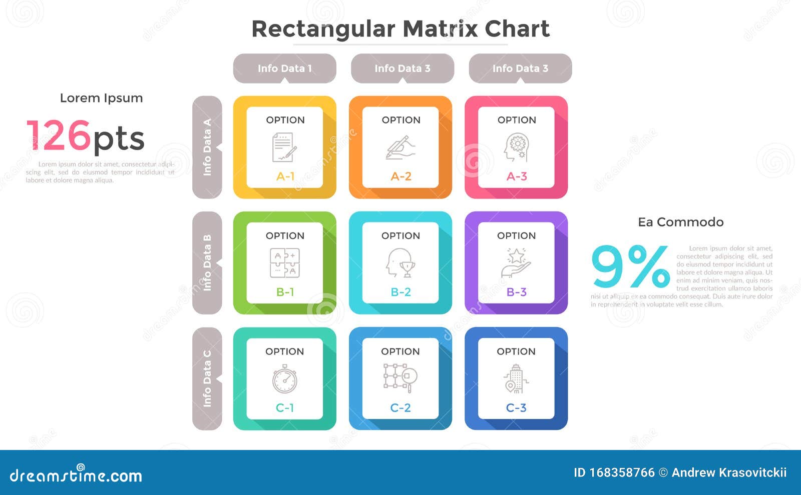 Modern Infographic Template Stock Vector - Illustration of arrangement ...
