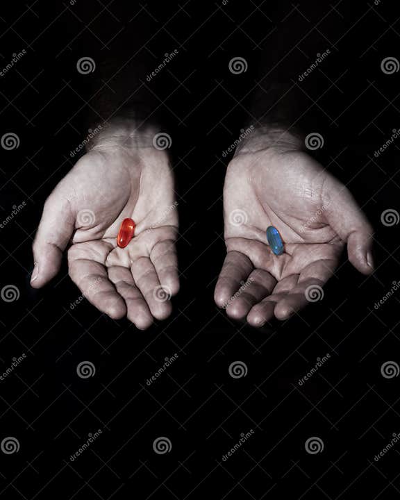 The matrix choice stock image. Image of pill, choices - 22855629