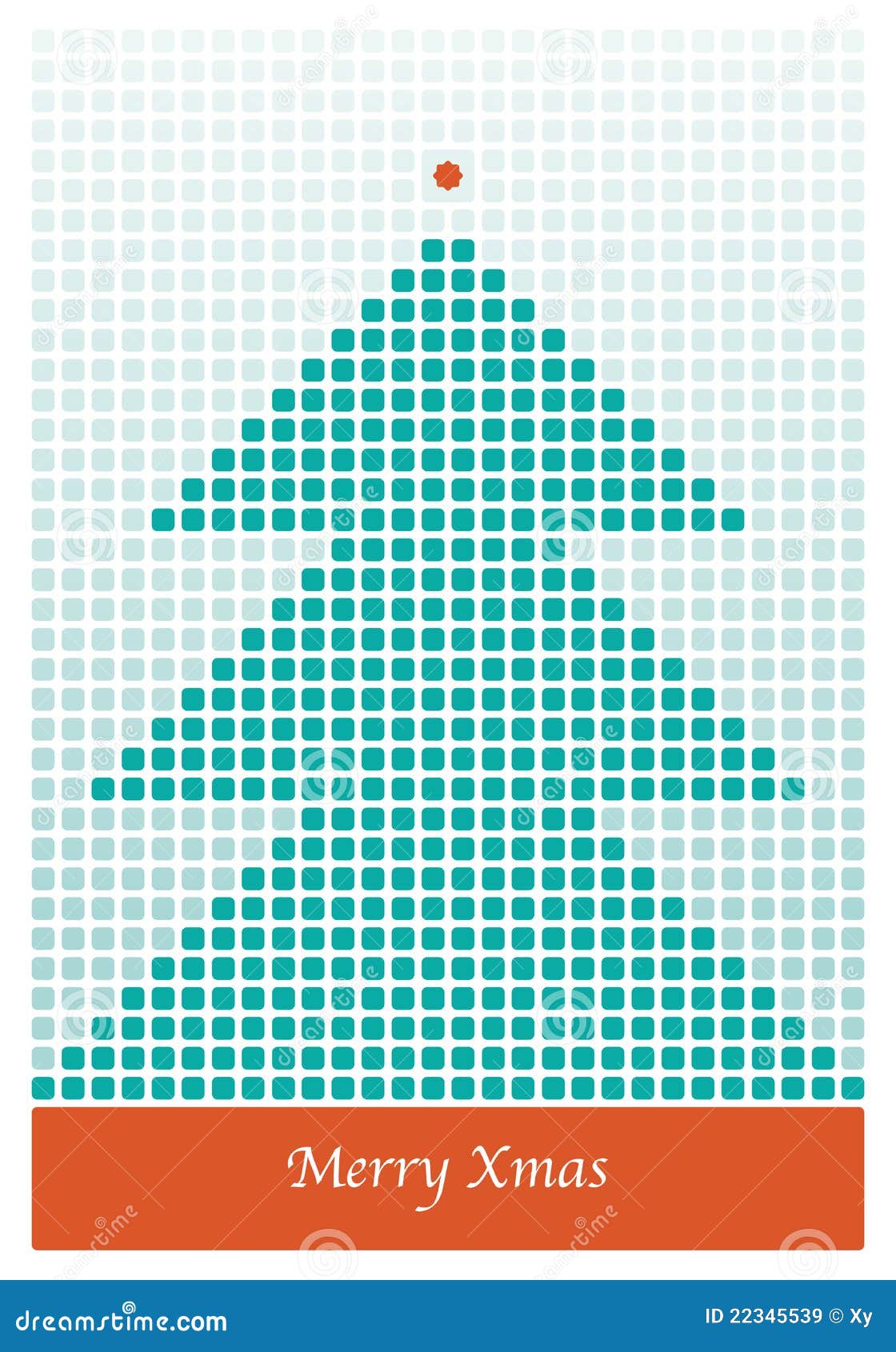 Matrix Christmas tree stock vector. Illustration of matrix - 22345539