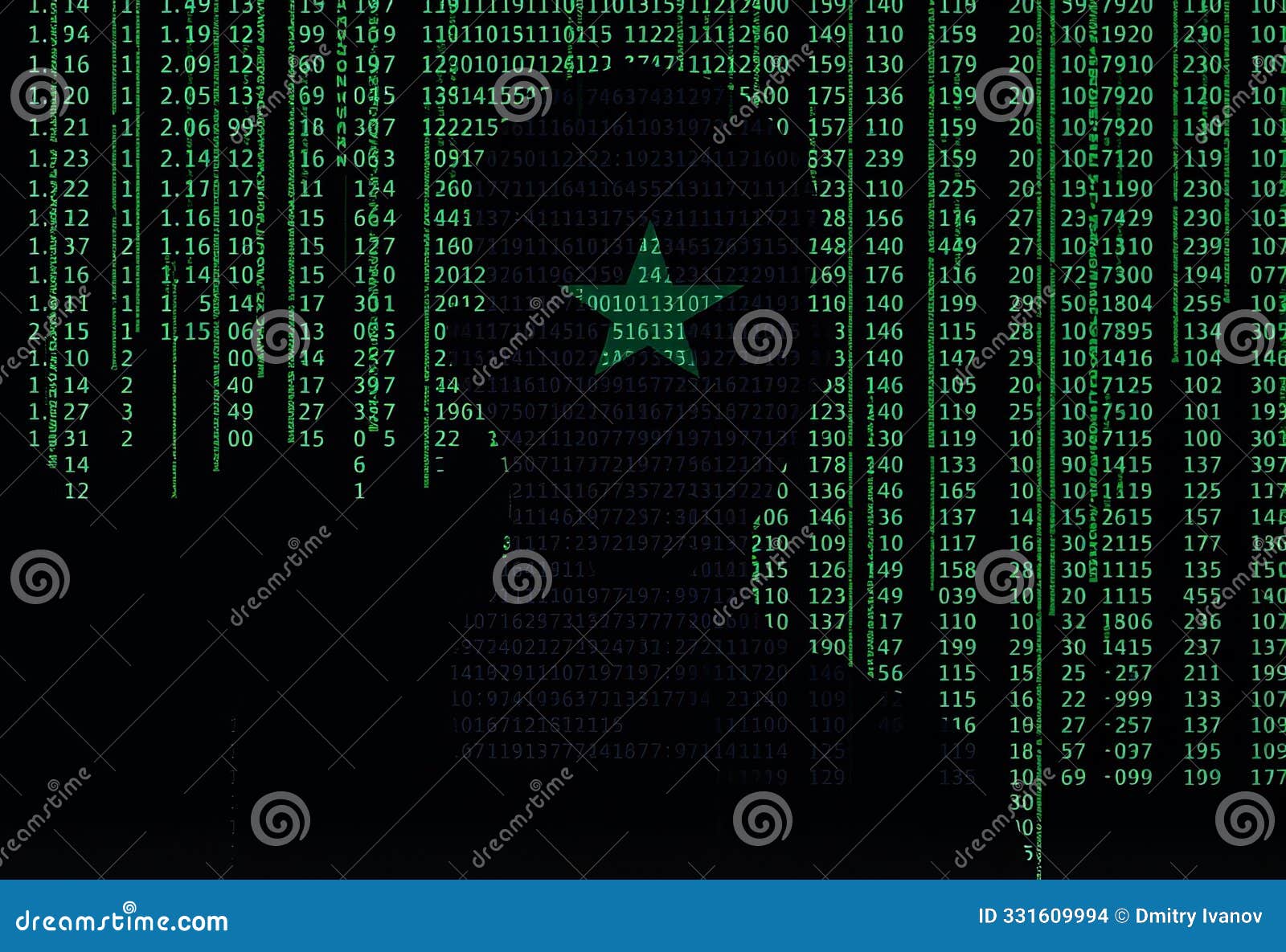 Matrix Code ASCII an ASCII Art Image of a Somaliland Voter Creat Stock ...