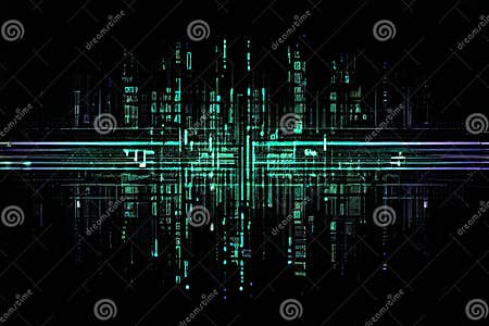 Matrix Code with Ascii Combineda Matrix Code Image with an Ascii Stock ...