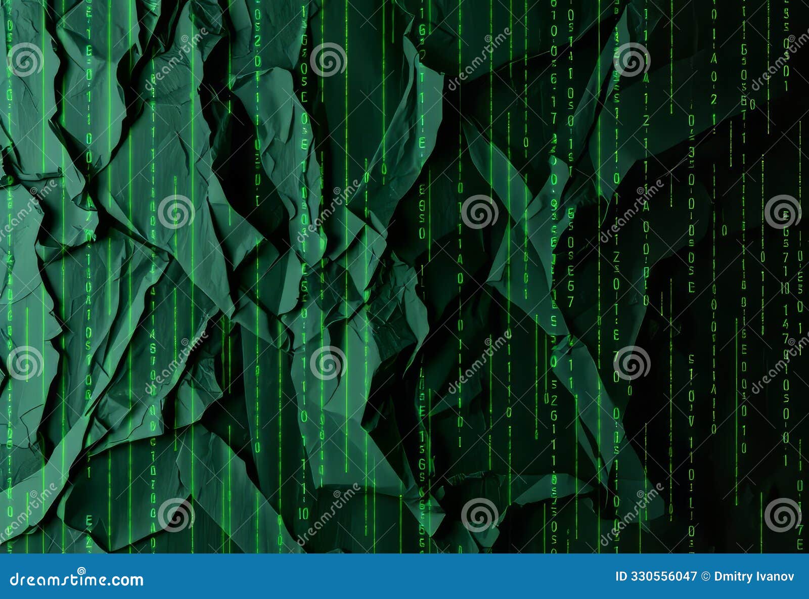 Matrix Code Creases a Futuristic Code Inspired Texture with Crum Stock ...