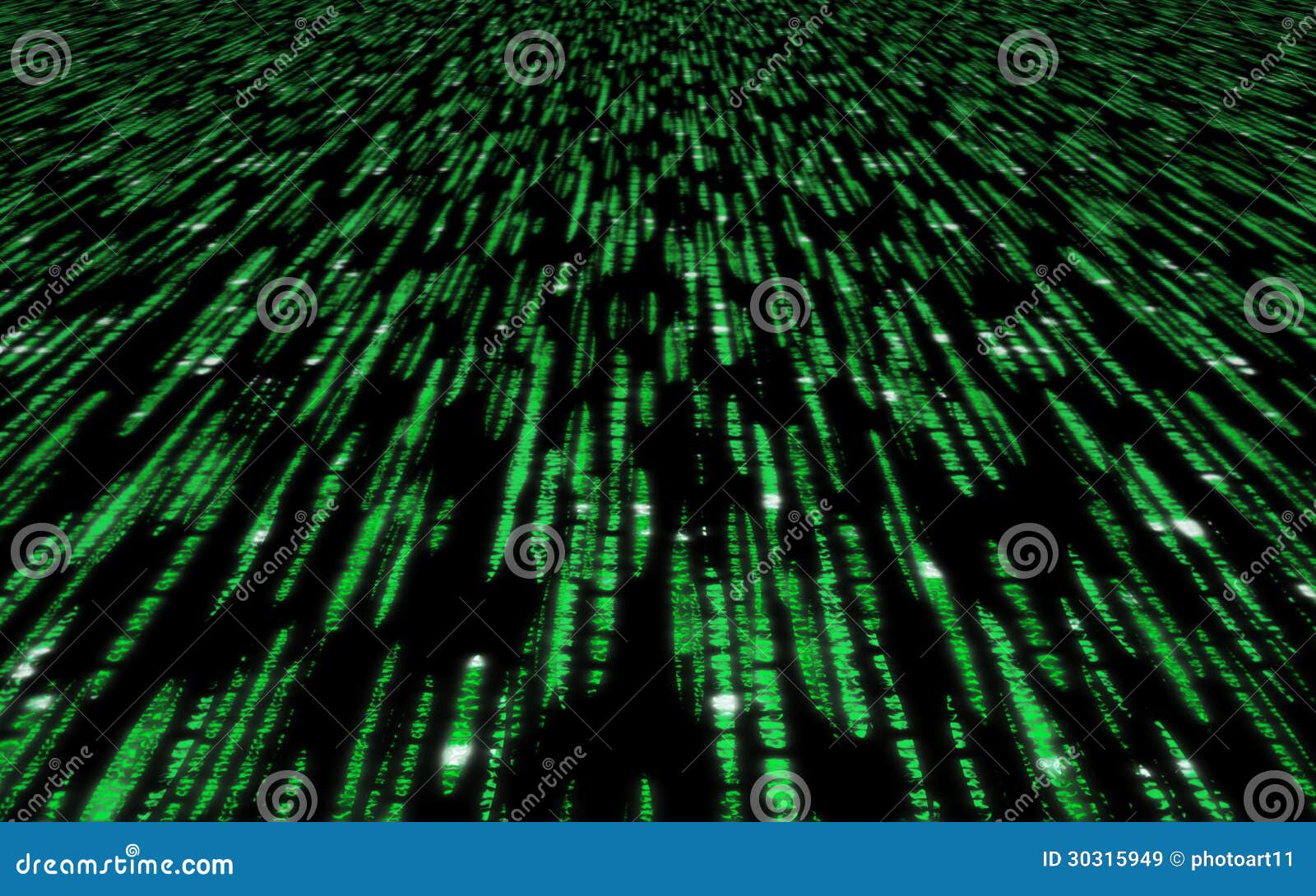 Matrix code stock illustration. Illustration of science - 30315949