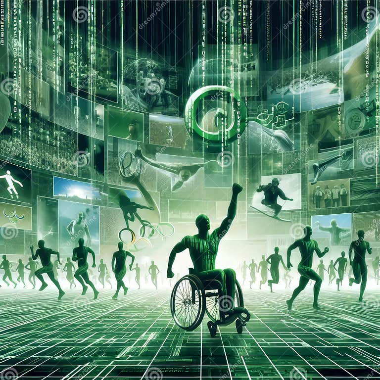 30 Matrix Code Digital Collage Green Matrix Code Inteh Stock Image ...