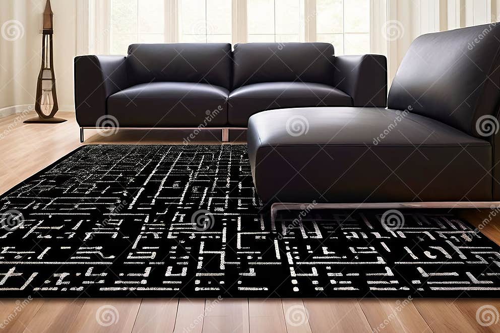 Matrix Code Rug Design a Rug Patterned with Matrix Code Integra Stock ...
