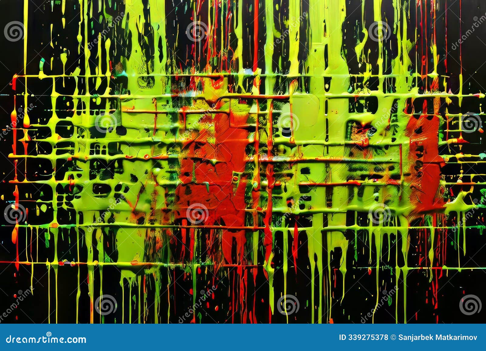 Matrix Code Splatter Designing Splatter Art that Incorporates El Stock ...