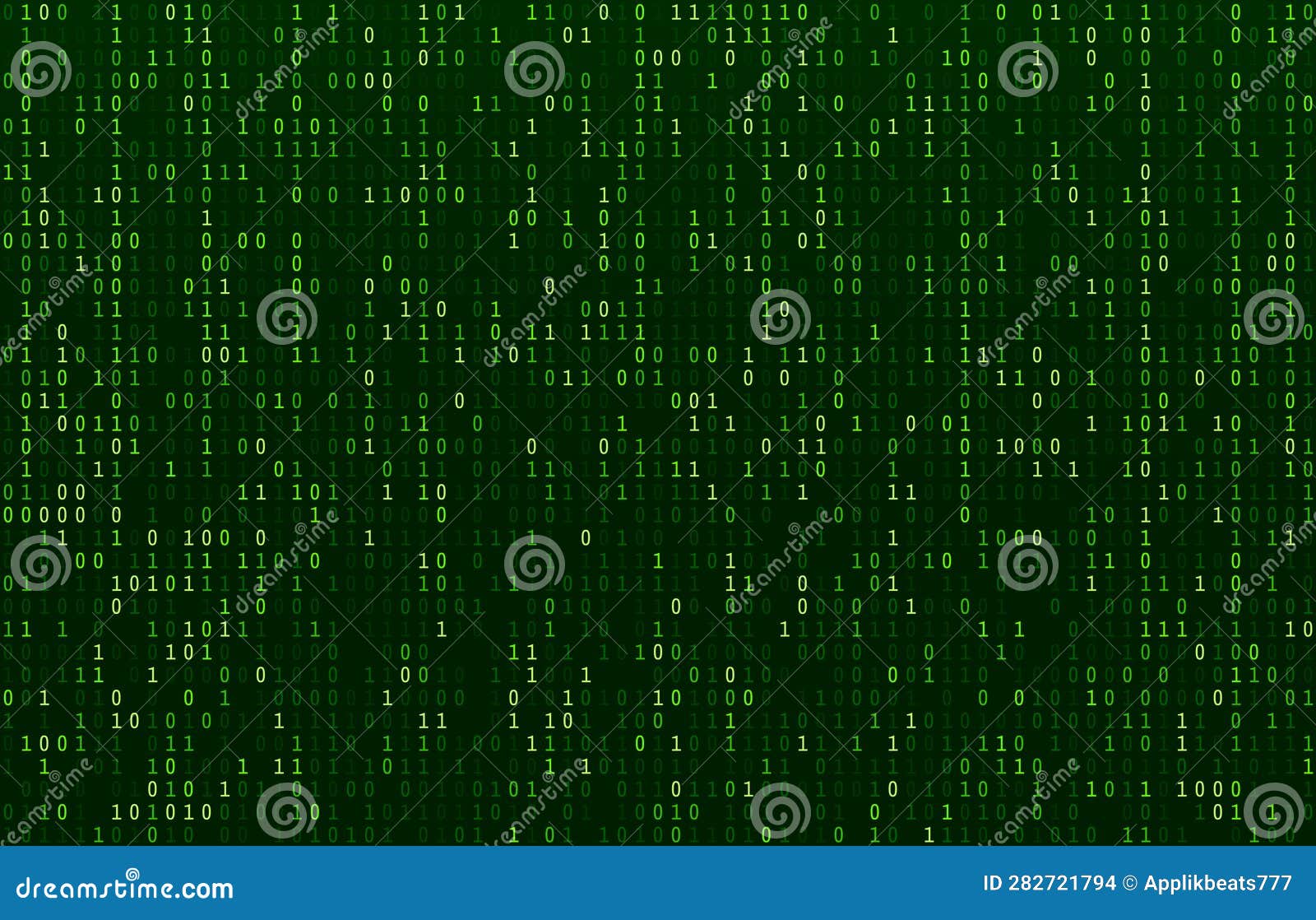 Matrix Code Stream Green Data Codes Screen Binary Numbers Flow And Computer Encryption Row