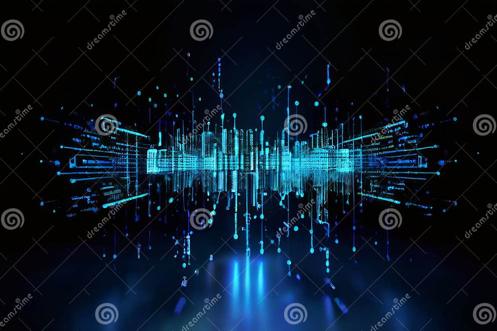 Matrix Code Vaccine Visualization Convert Vaccine Information I Stock ...