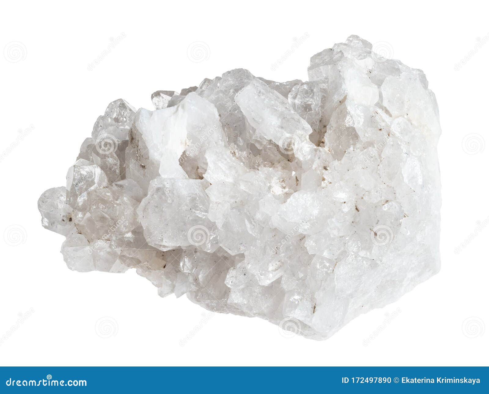 Matrix of Colorless Rock Crystals Cutout Stock Photo - Image of mineral ...