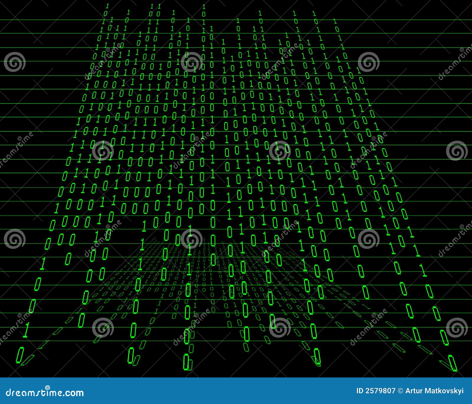 Matrix concept stock illustration. Illustration of inside - 2579807