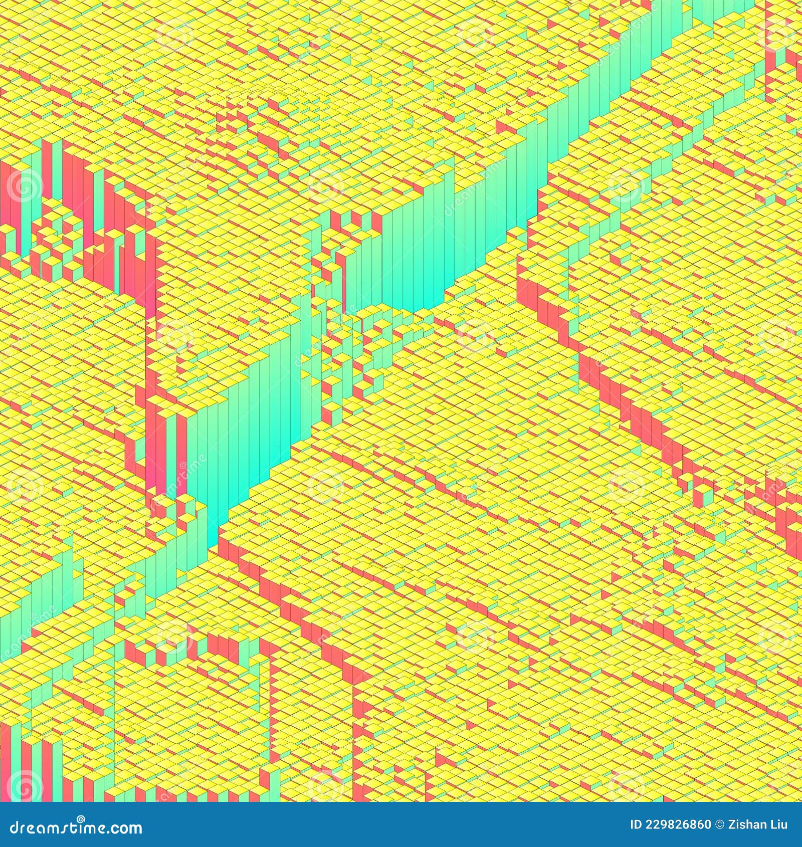 Matrix of Countless Blocks, Big Data, the Concept of Collapse,cloud ...