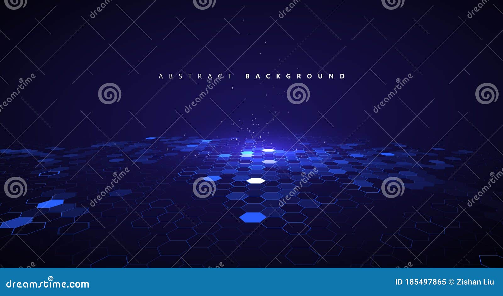 Matrix of Countless Blocks, Big Data, Quantum Computer Concept,cloud ...