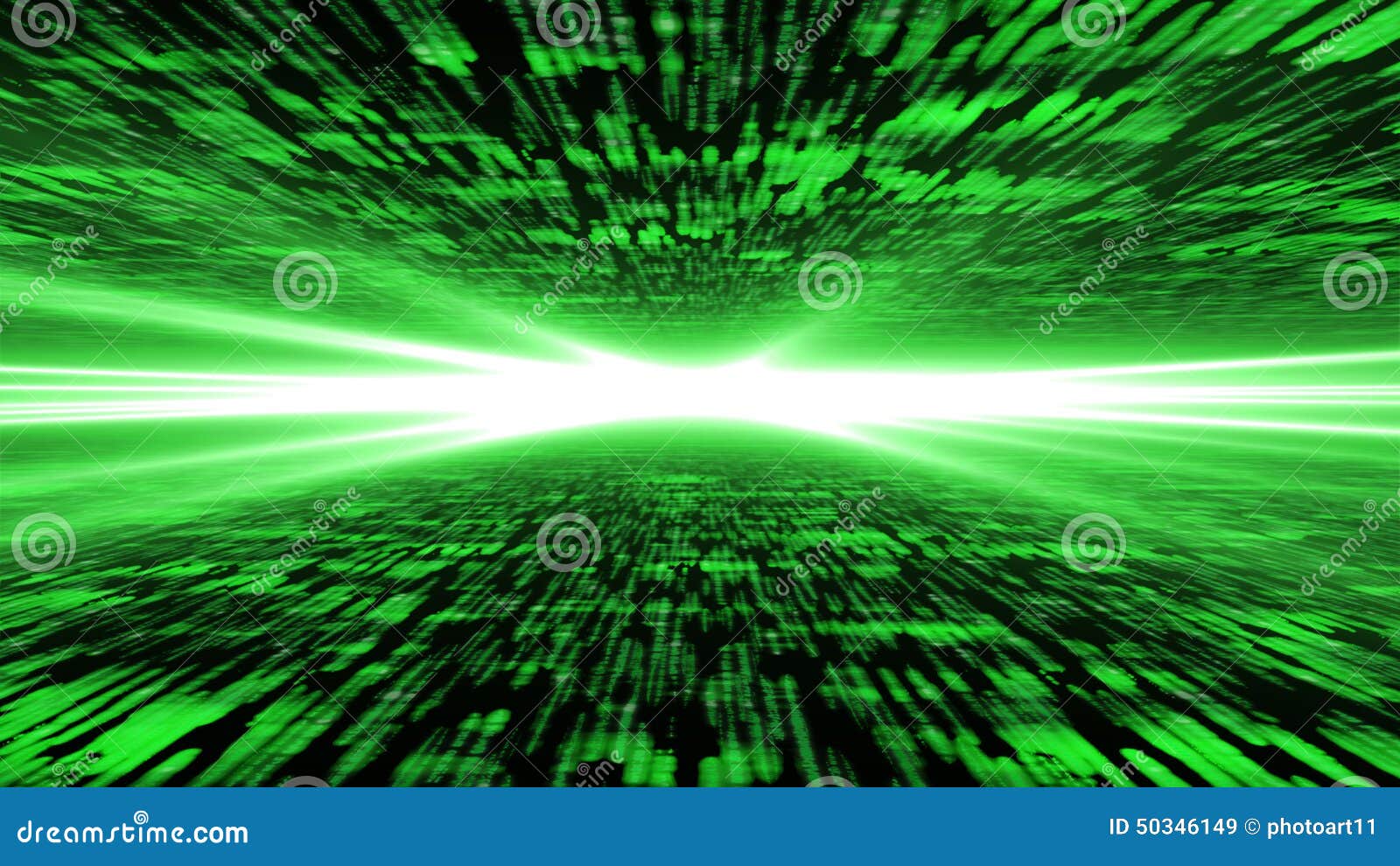 Matrix 3d - Flying Through Energized Cyberspace, Strong Light On Stock ...