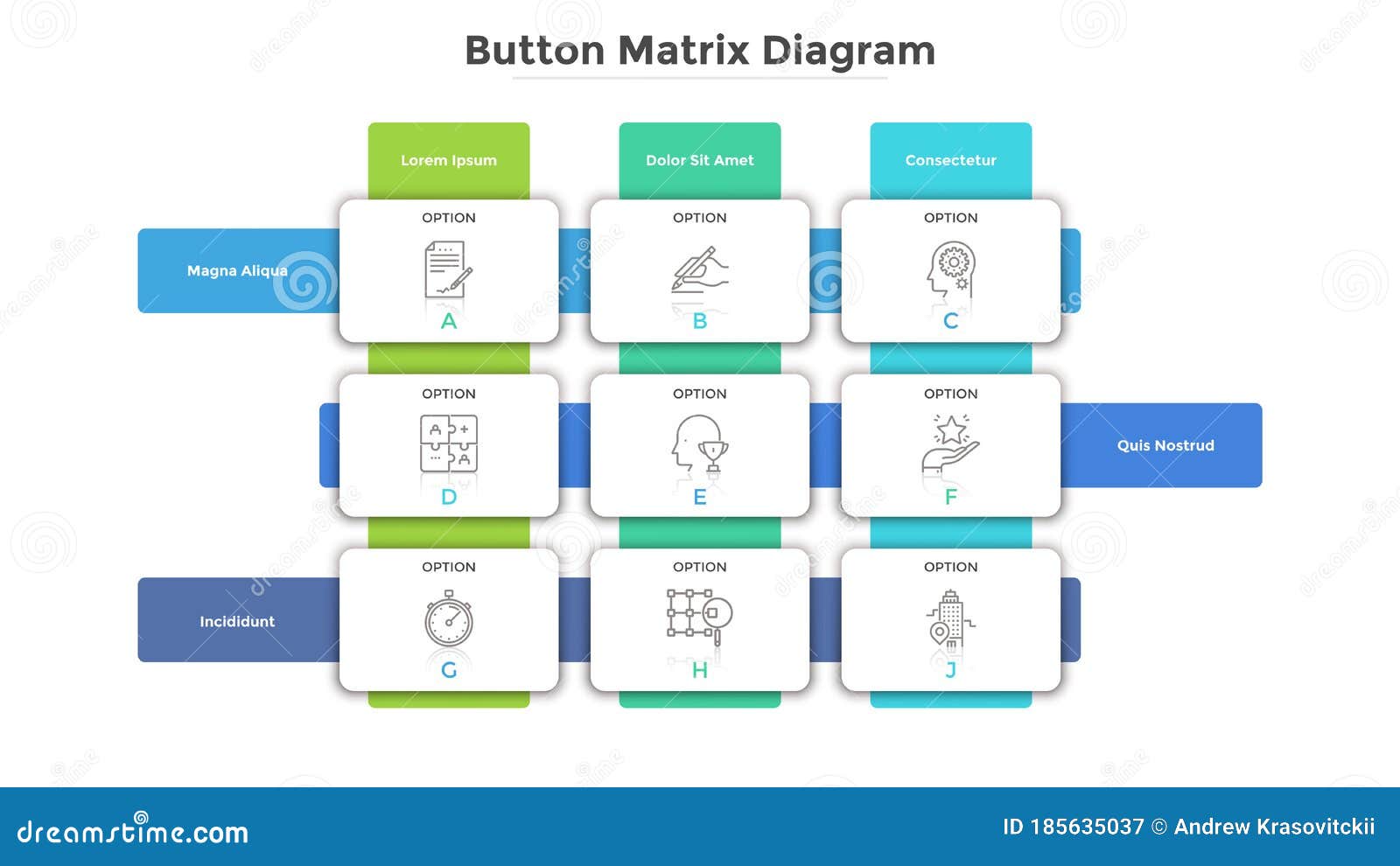Modern Infographic Template Stock Vector - Illustration of colorful ...