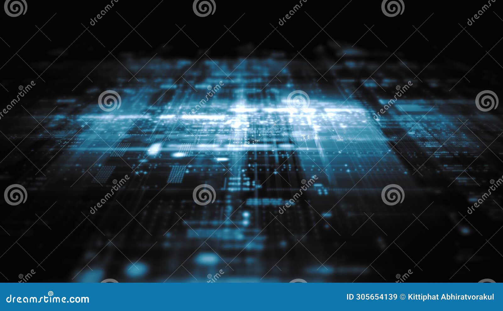 Matrix Display Information Network Simulation Stock Illustration ...