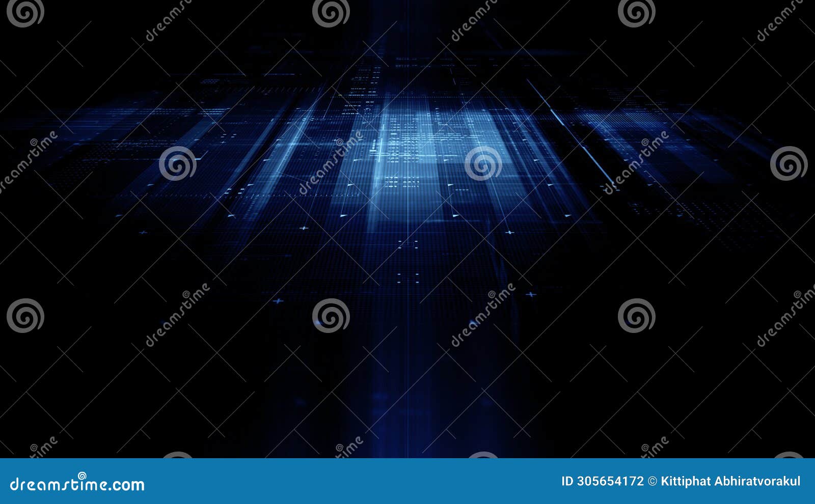 Matrix Display Information Network Simulation Stock Illustration ...