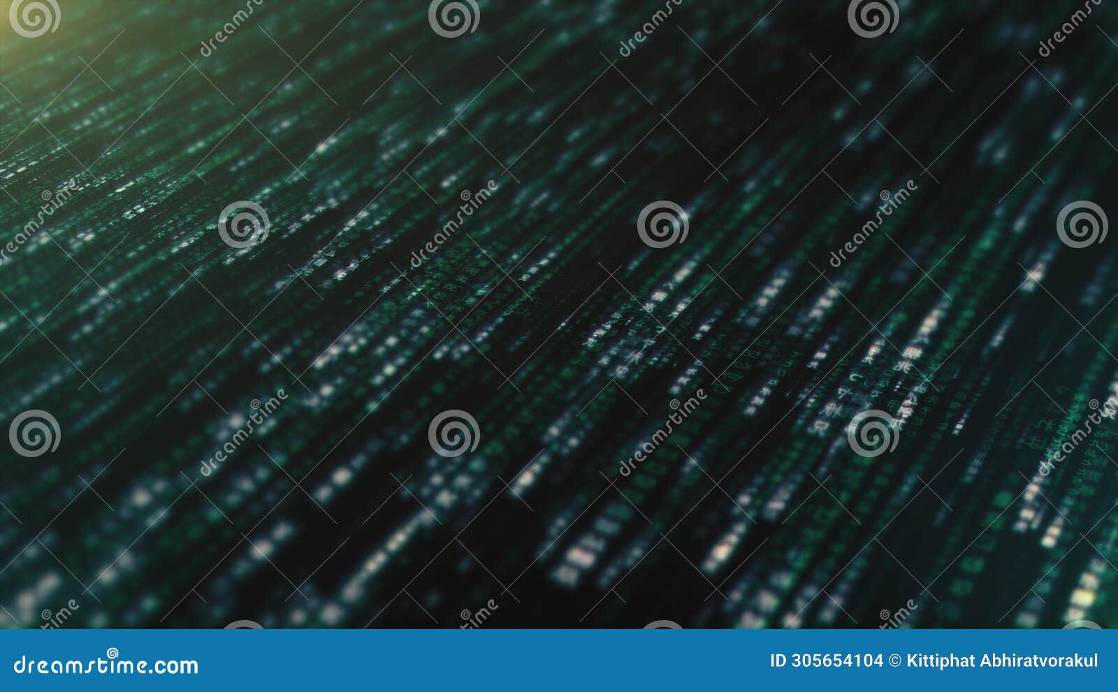Matrix Display Information Network Simulation Stock Illustration ...