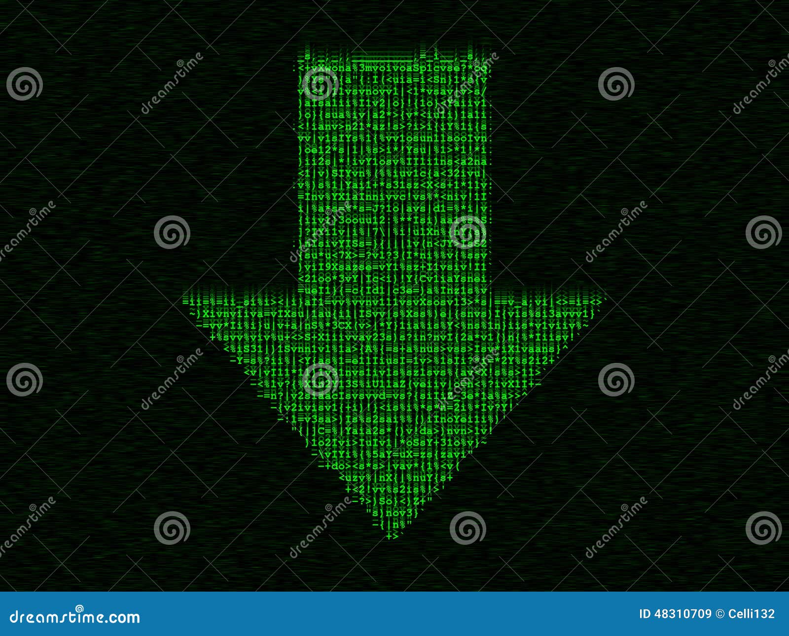 Matrix down arrow stock image. Image of computer, internet - 48310709