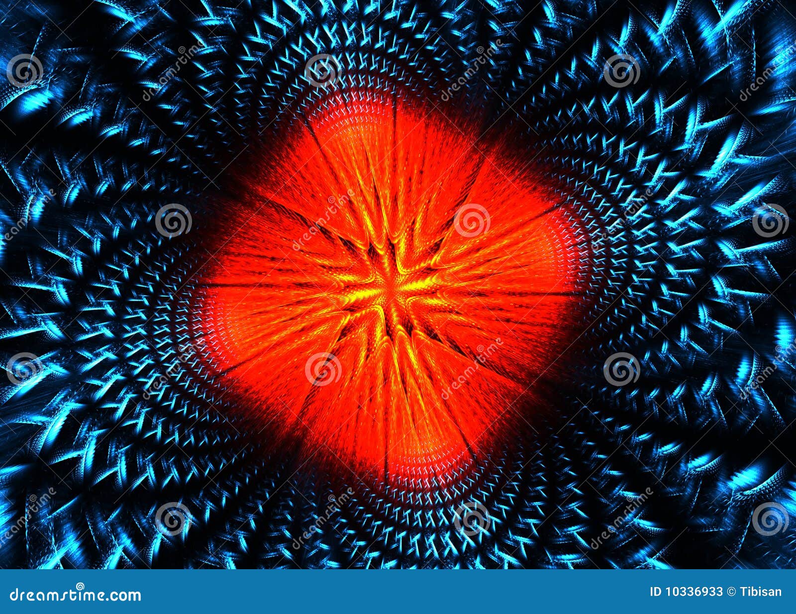 Matrix explosion stock illustration. Illustration of blue - 10336933