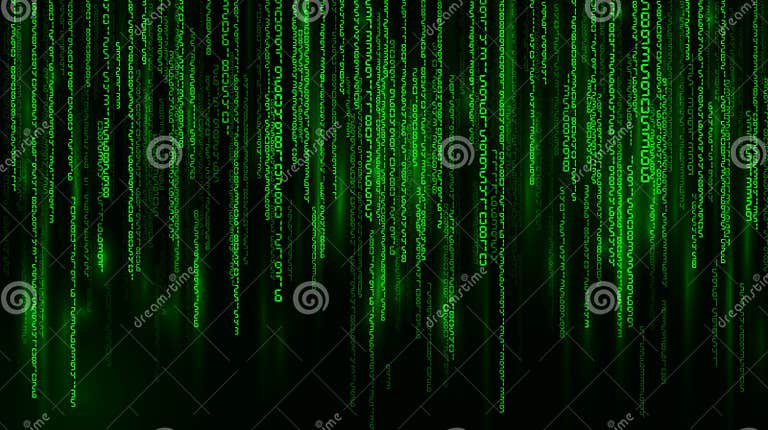 Matrix. falling numbers stock vector. Illustration of abstract - 100954060