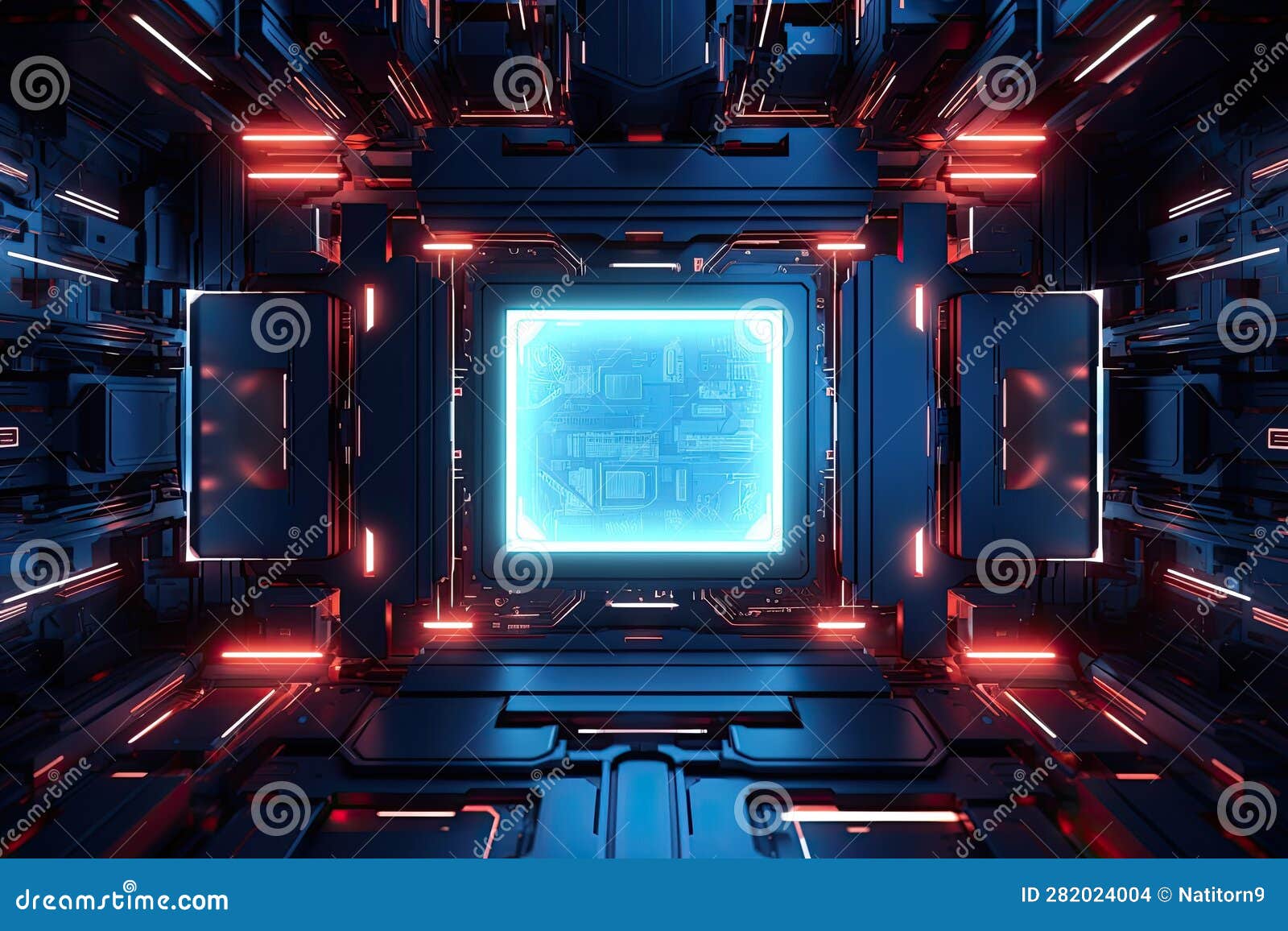 Matrix of the Future: Technological Splendour Stock Illustration ...