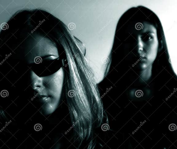 Matrix girls stock photo. Image of hair, dangerous, glance - 294272