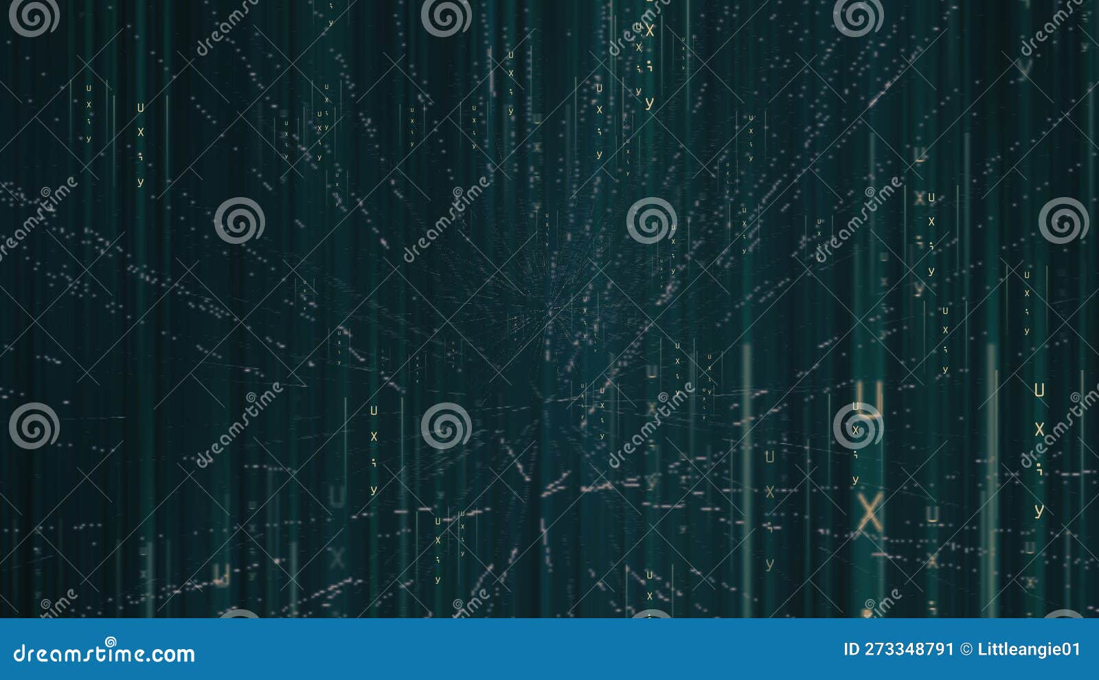 Matrix Hexadecimal Data Flowing in Cyberspace Animation Stock Image ...