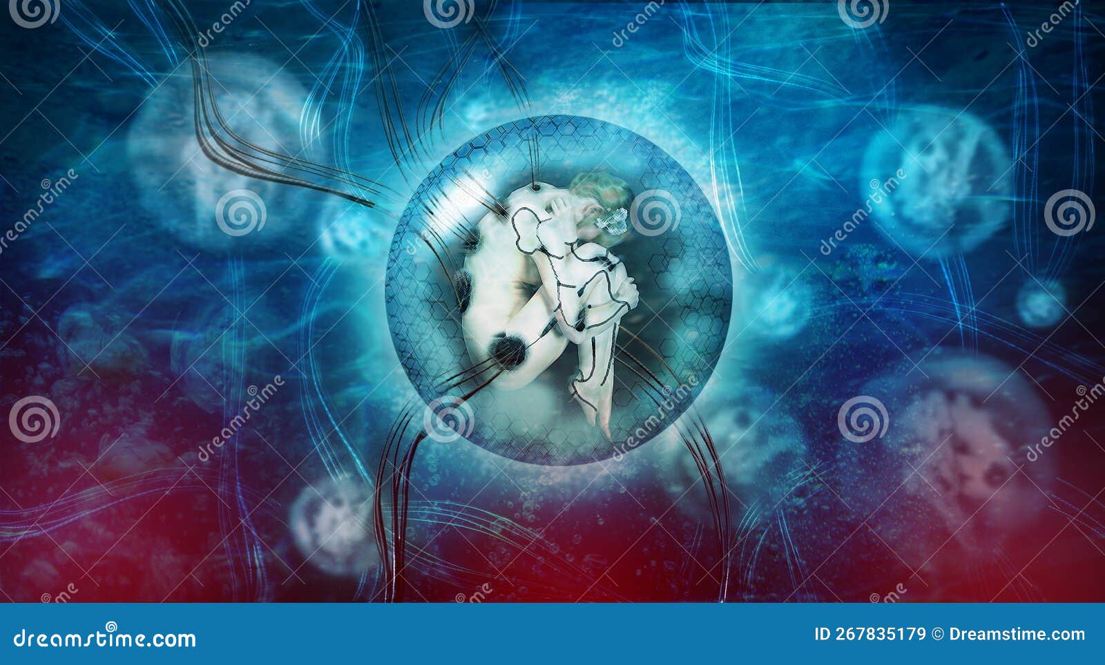 Matrix human Computer egg stock illustration. Illustration of matrix ...